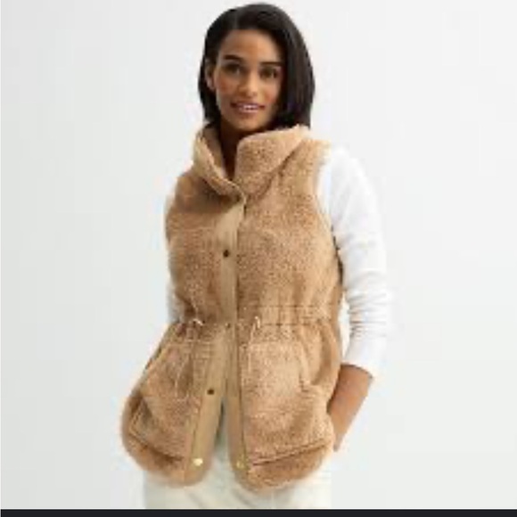 Sonoma | Sweaters | Sonoma Goods For Life Sherpa Snapthrough Vest In ...